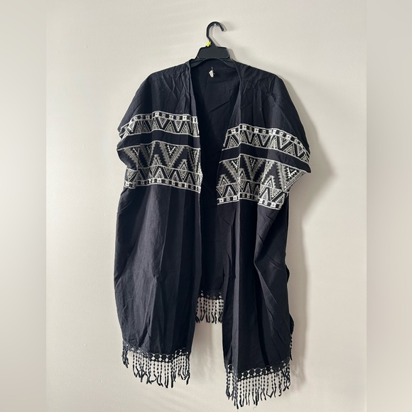 Other | Black Short Duster | Poshmark